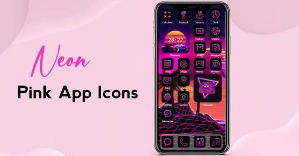 Neon Pink App Icons 2024 - The Perfect Touch to Your Phone