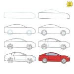 15+ Easy Car Drawing for Kids Step by Step