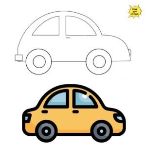 15+ Easy Car Drawing for Kids Step by Step
