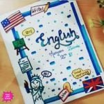 25+ English Notebook Decoration Ideas for School