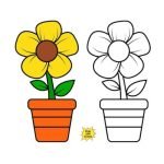 20+ Easy Flower Drawing for Kids Step by Step