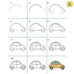 15+ Easy Car Drawing for Kids Step by Step