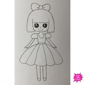20+ Princess Drawing Easy and Beautiful With Colour
