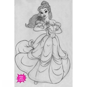 20+ Princess Drawing Easy and Beautiful With Colour