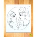 20+ Easy Radha Krishna Drawing Step by Step