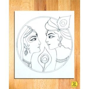 20+ Easy Radha Krishna Drawing Step by Step