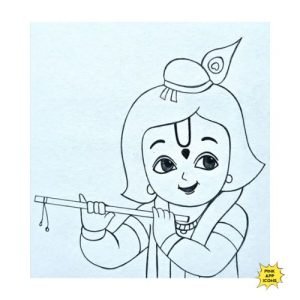 20+ Easy Radha Krishna Drawing Step by Step