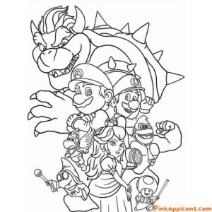 20+ Free Mario Coloring Pages Printable Pdf