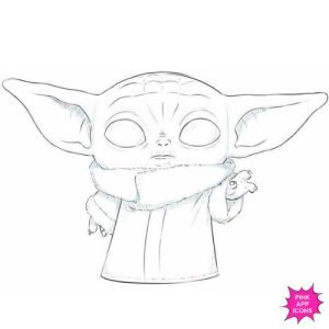 25+ Easy Baby Yoda Drawing Ideas Cute Face