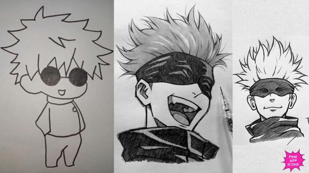 25+ Easy Cute Gojo Drawing Ideas with Pencil