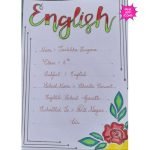 20+ Easy English Cover Page Drawing Design Ideas