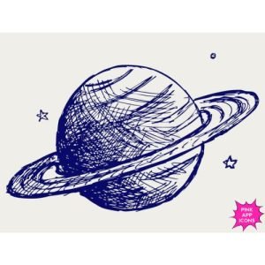 15+ Easy Saturn Drawing Ideas with Color Step by Step