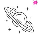 15+ Easy Saturn Drawing Ideas with Color Step by Step