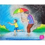 20+ Easy Rainy Season Drawing for Class 1 to 10 Subjects