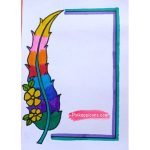 25+ School Project Front Page Design Ideas Drawing