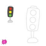 20+ Easy Traffic Light Drawing Ideas for Kids with Colour